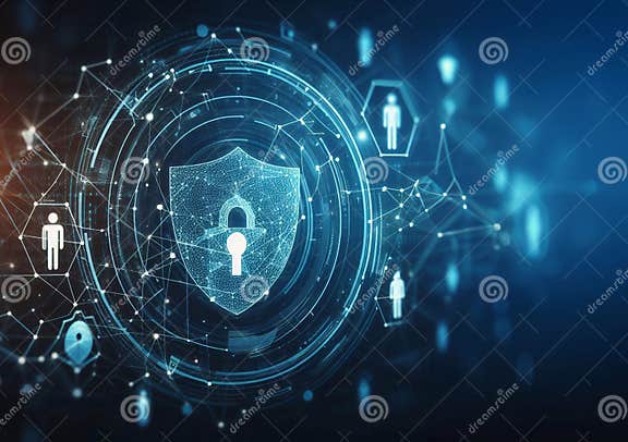 Internet Security System Concept Background Generative Ai Art Stock ...