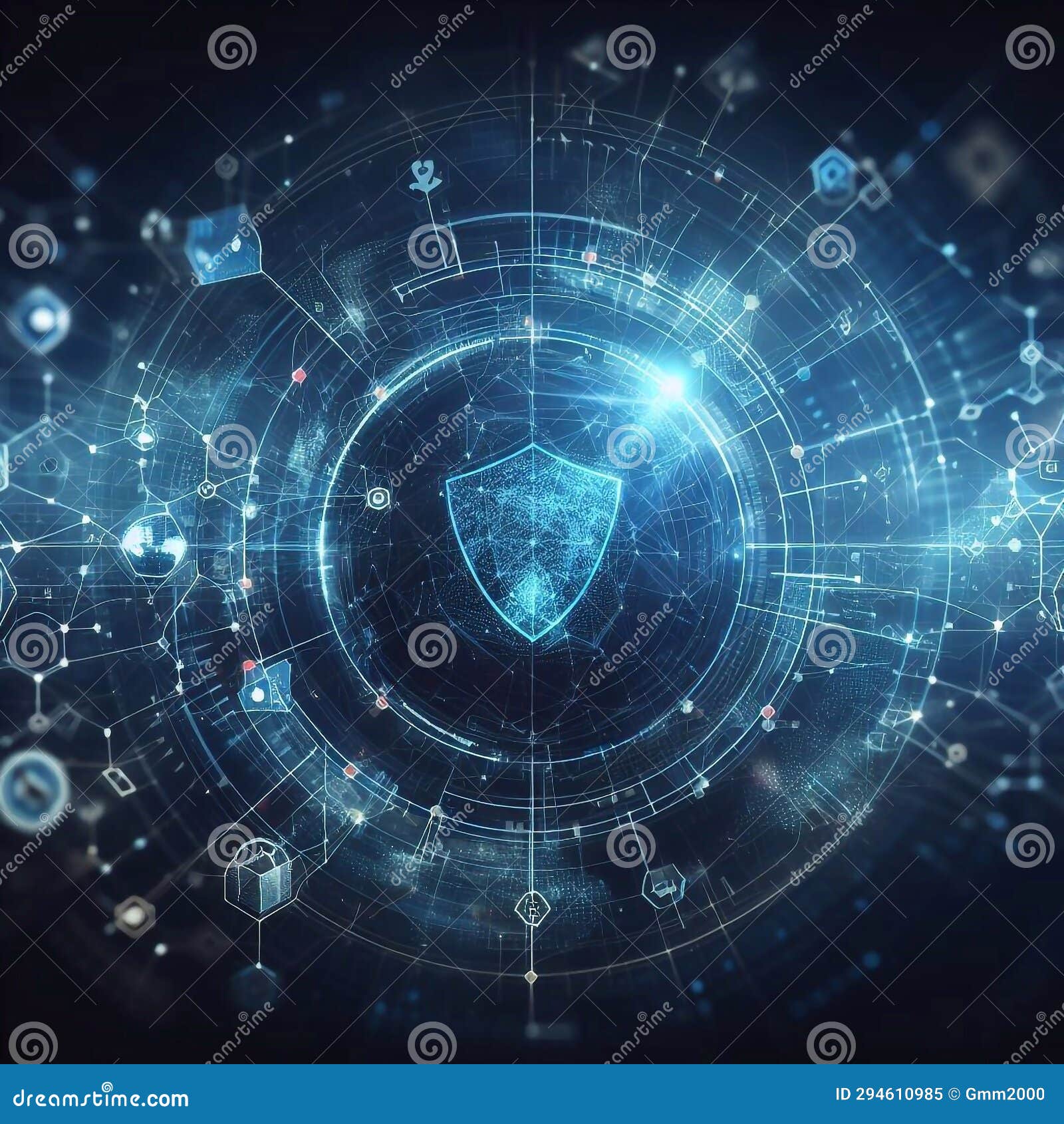 Internet Security System Concept Background Generative Ai Art Stock ...