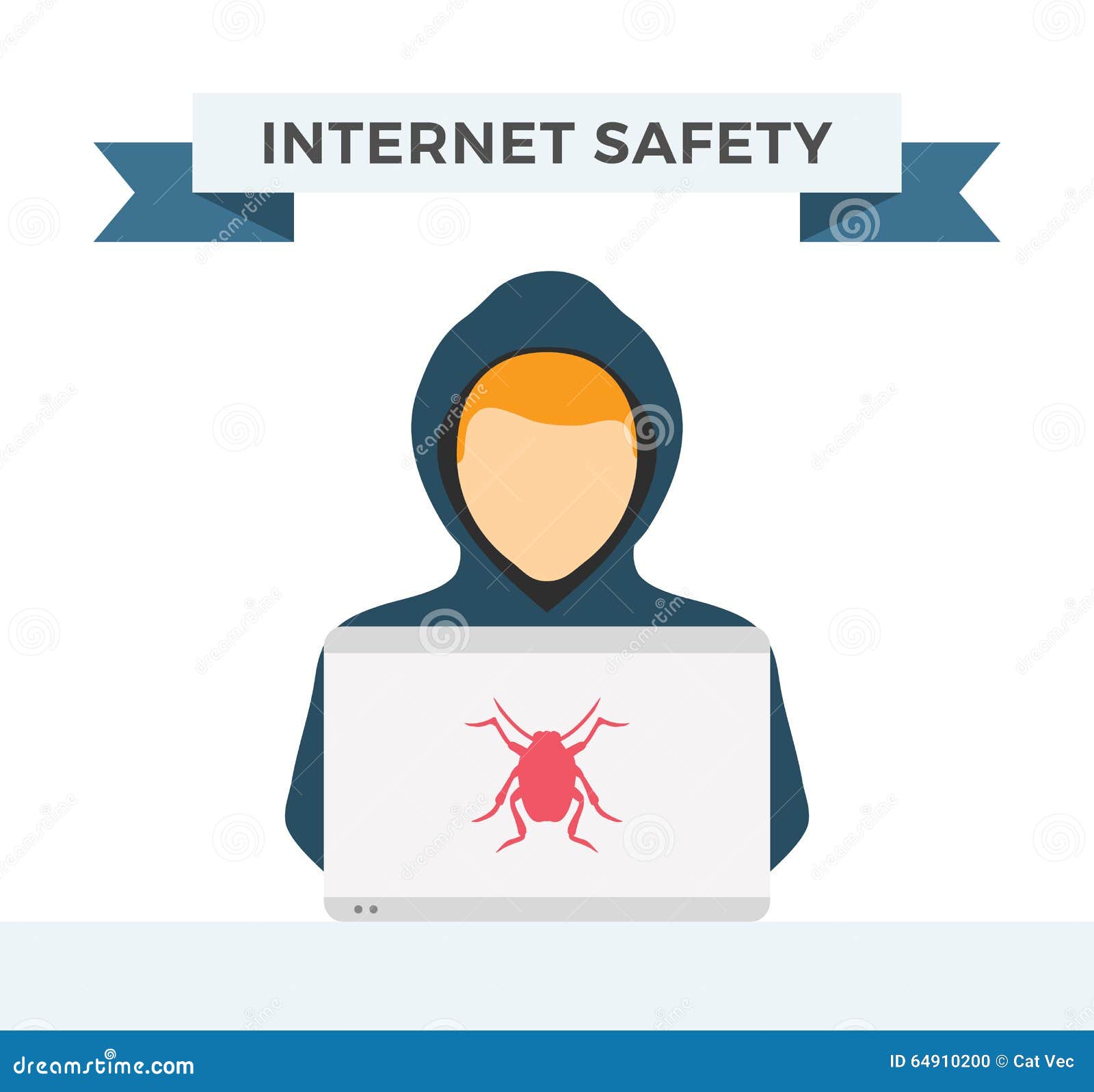 Internet Security Vector Illustration Stock Vector - Illustration of ...