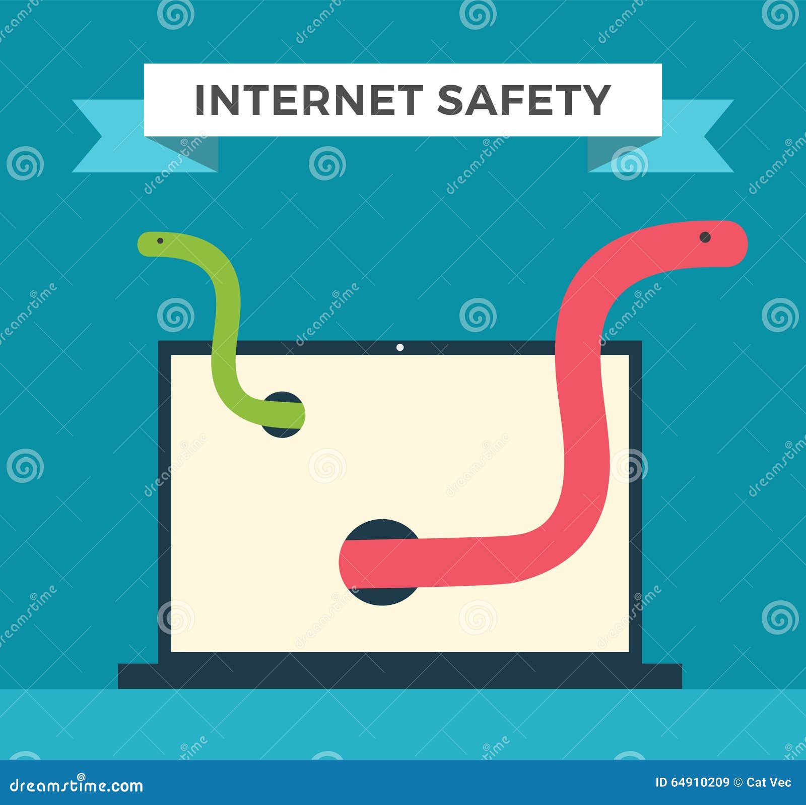 Internet Security Vector Illustration Stock Vector - Illustration of ...