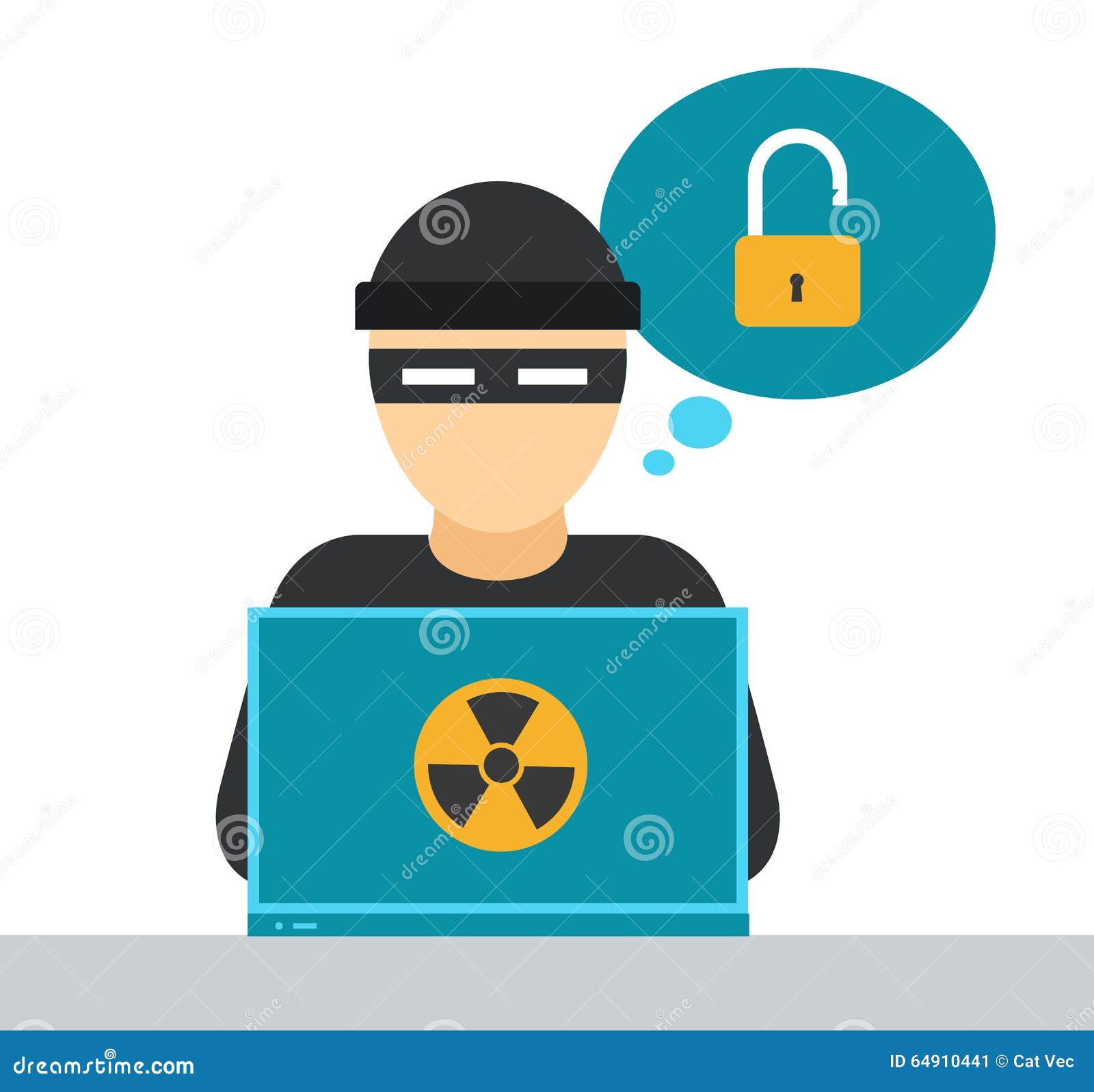 Internet Security Vector Illustration Stock Vector - Illustration of ...