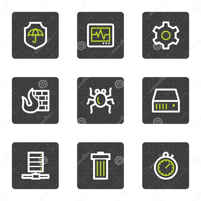 Internet Security Web Icons, Grey Square Buttons Stock Vector ... Internet Security Web Icons, Grey Square Buttons Stock Vector ...