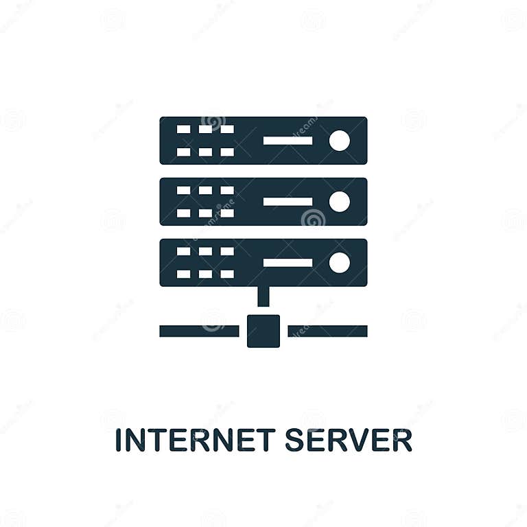 Internet Server Icon. Creative Element Design from Icons Collection ...