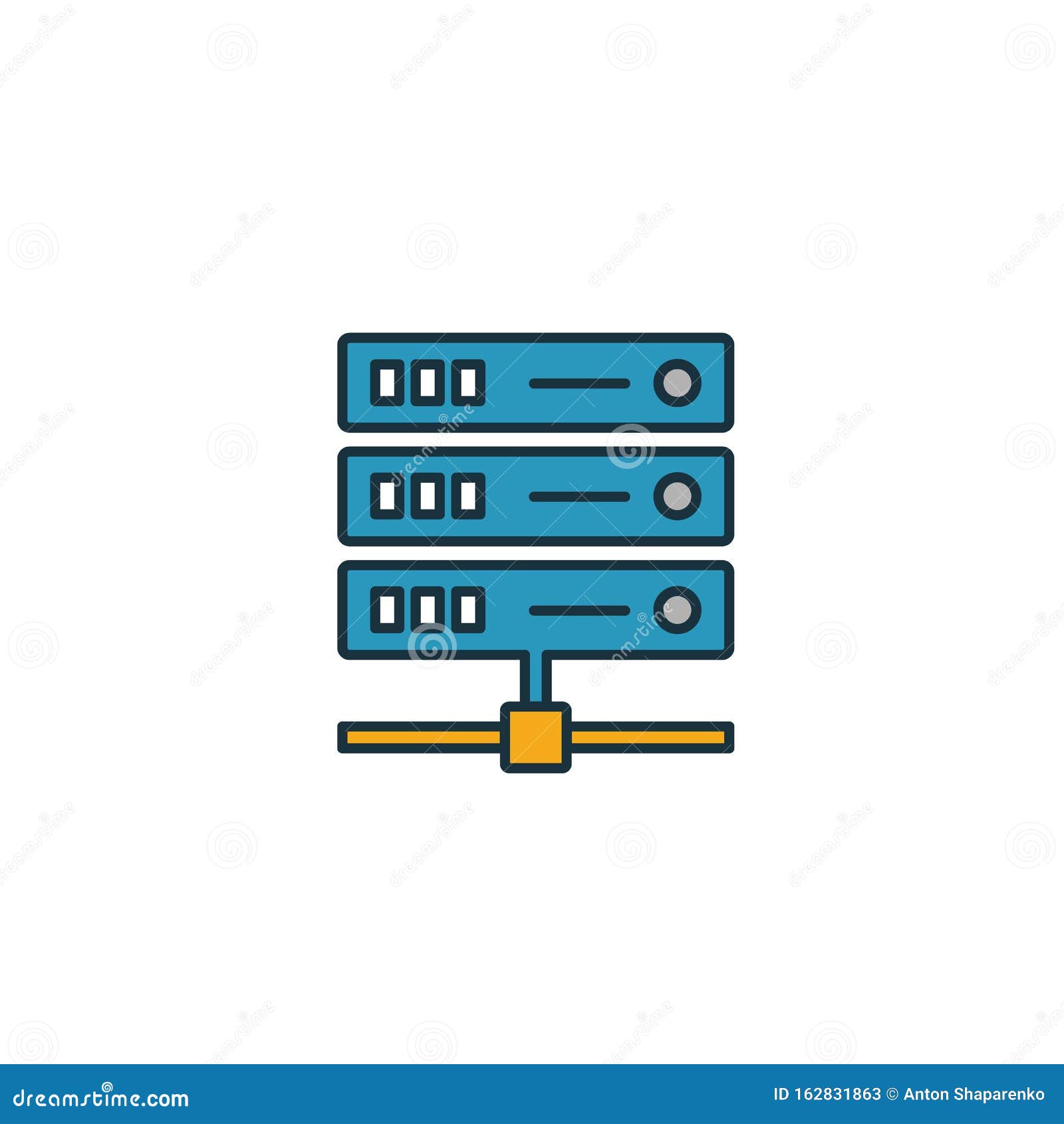 Internet Server Icon. Simple Element from Icons Collection Stock ...