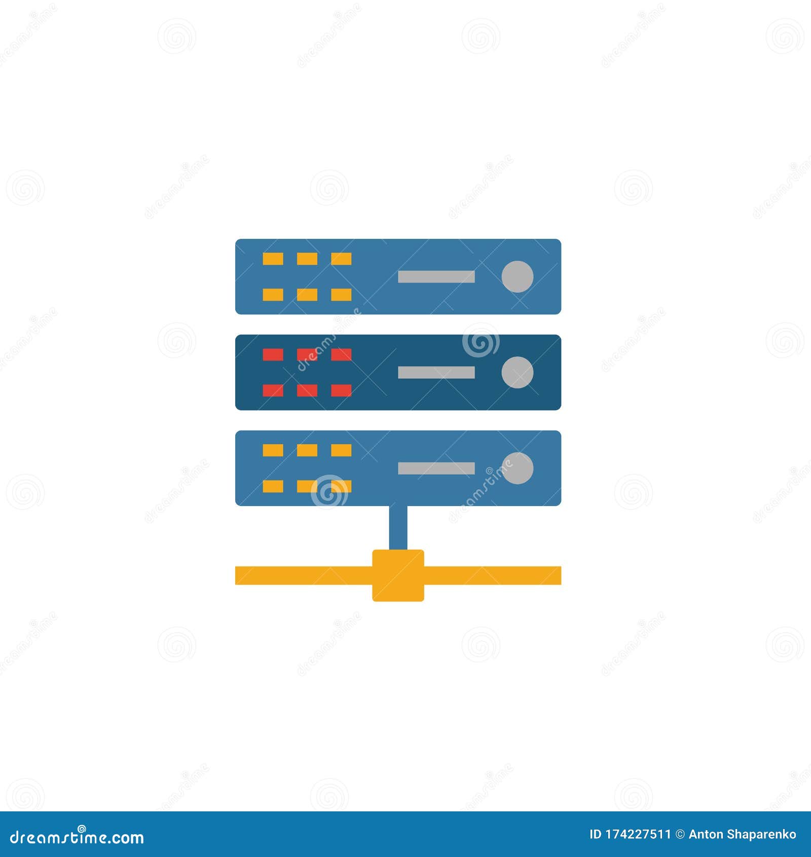 Internet Server Icon. Simple Element from Icons Collection Stock ...