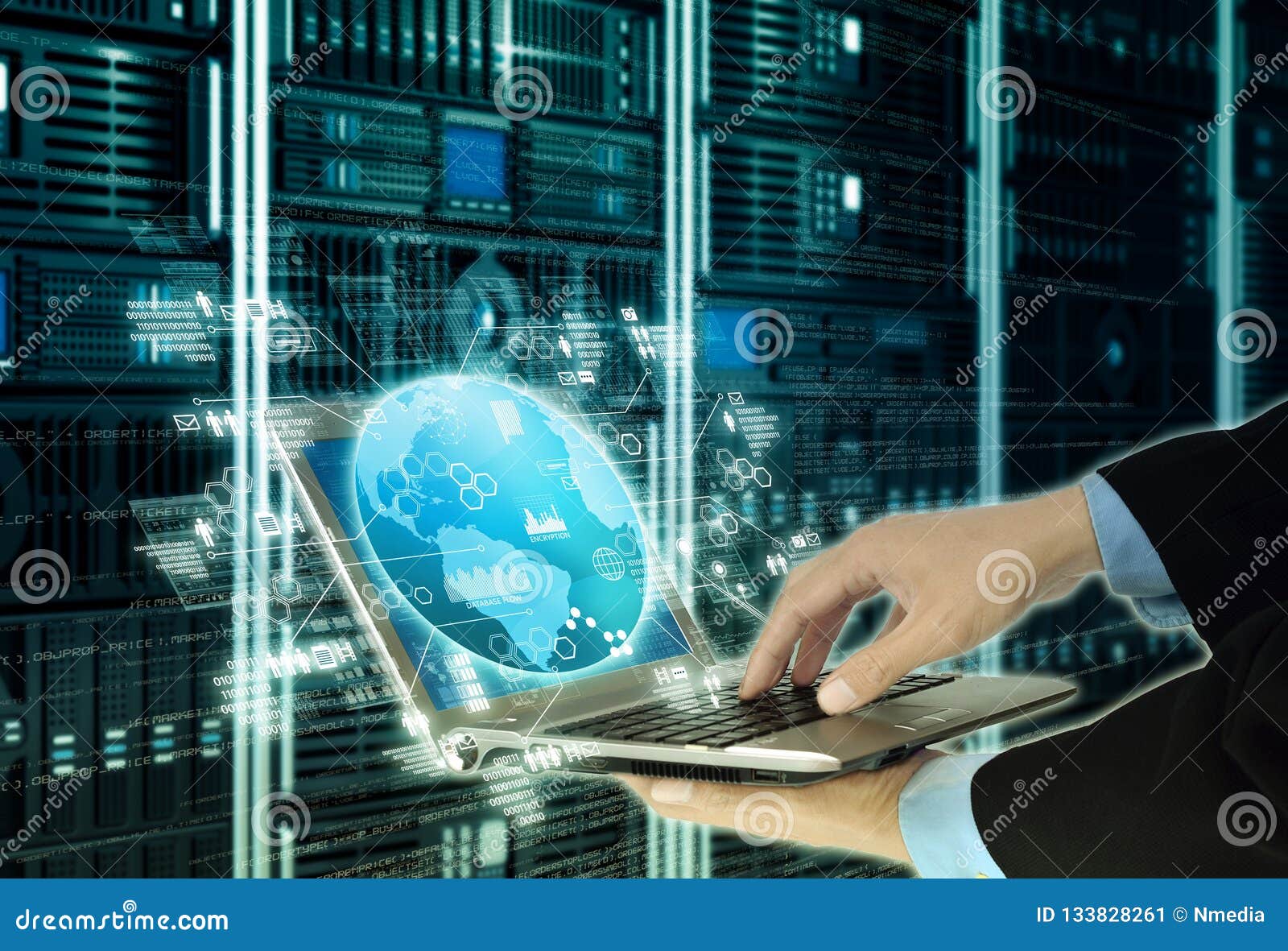 Internet Server Programming Technology Concept Stock Image - Image of ...