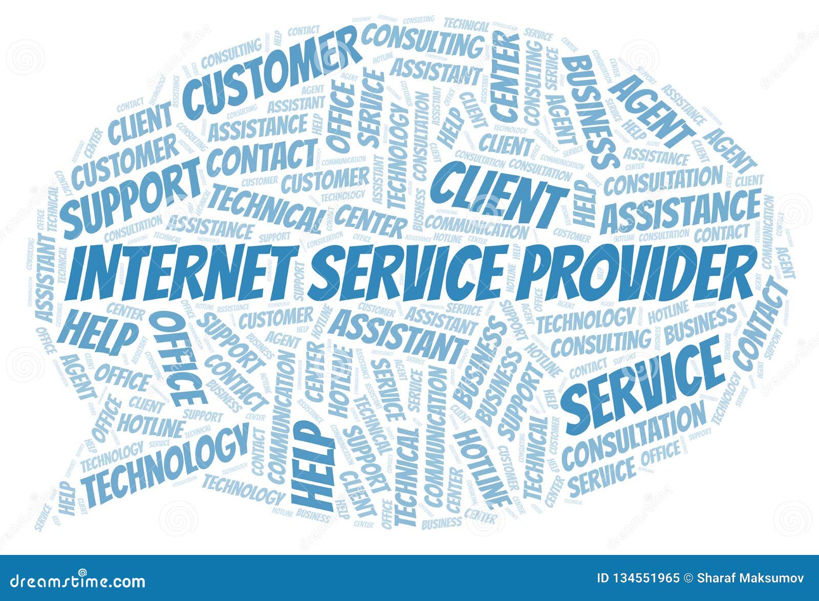 Internet Service Provider Word Cloud Stock Illustration - Illustration ...