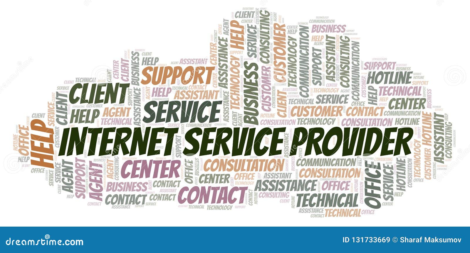 Internet Service Provider Word Cloud. Wordcloud Made with Text only ...