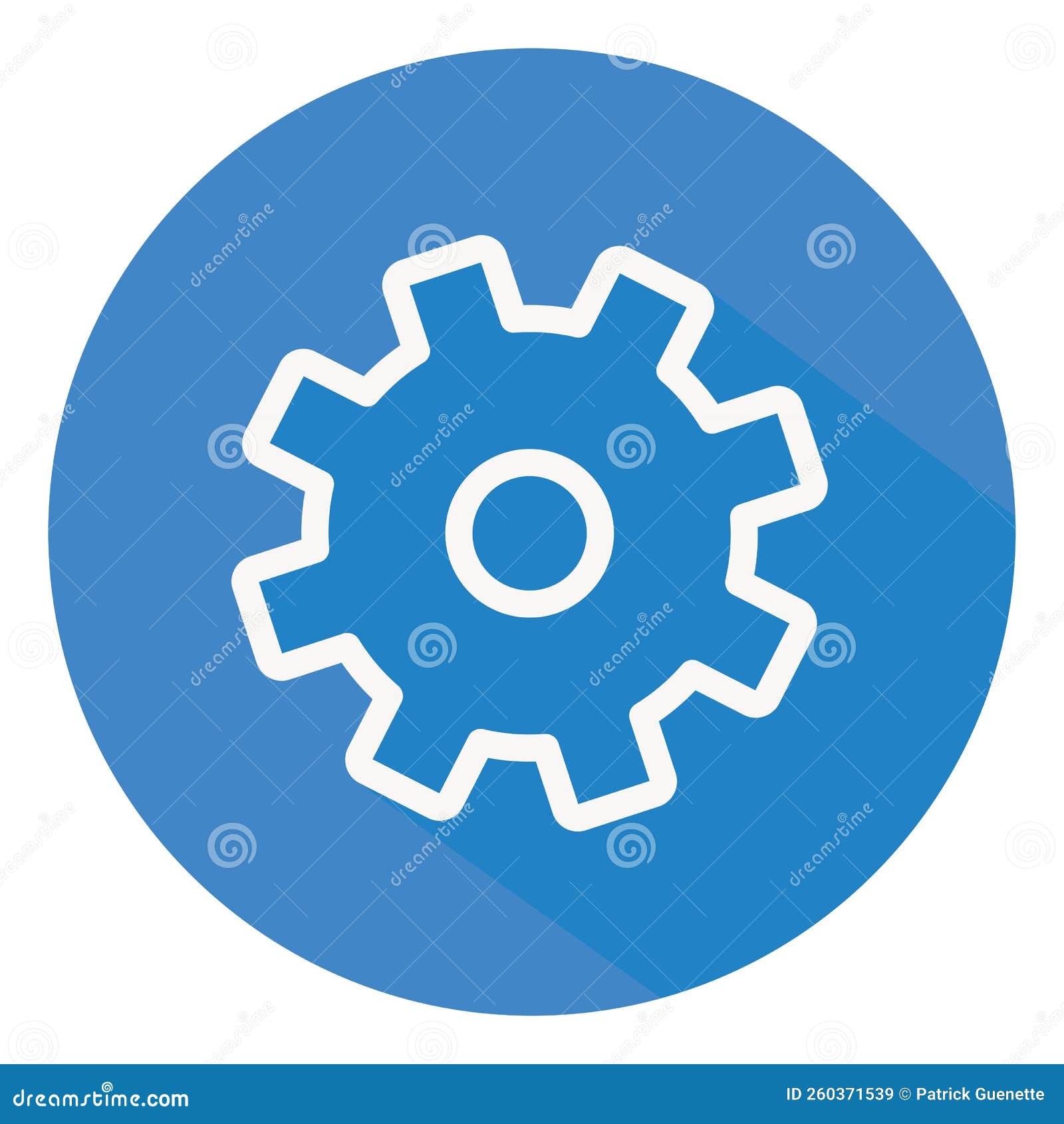 Internet settings, icon stock vector. Illustration of work - 260371539