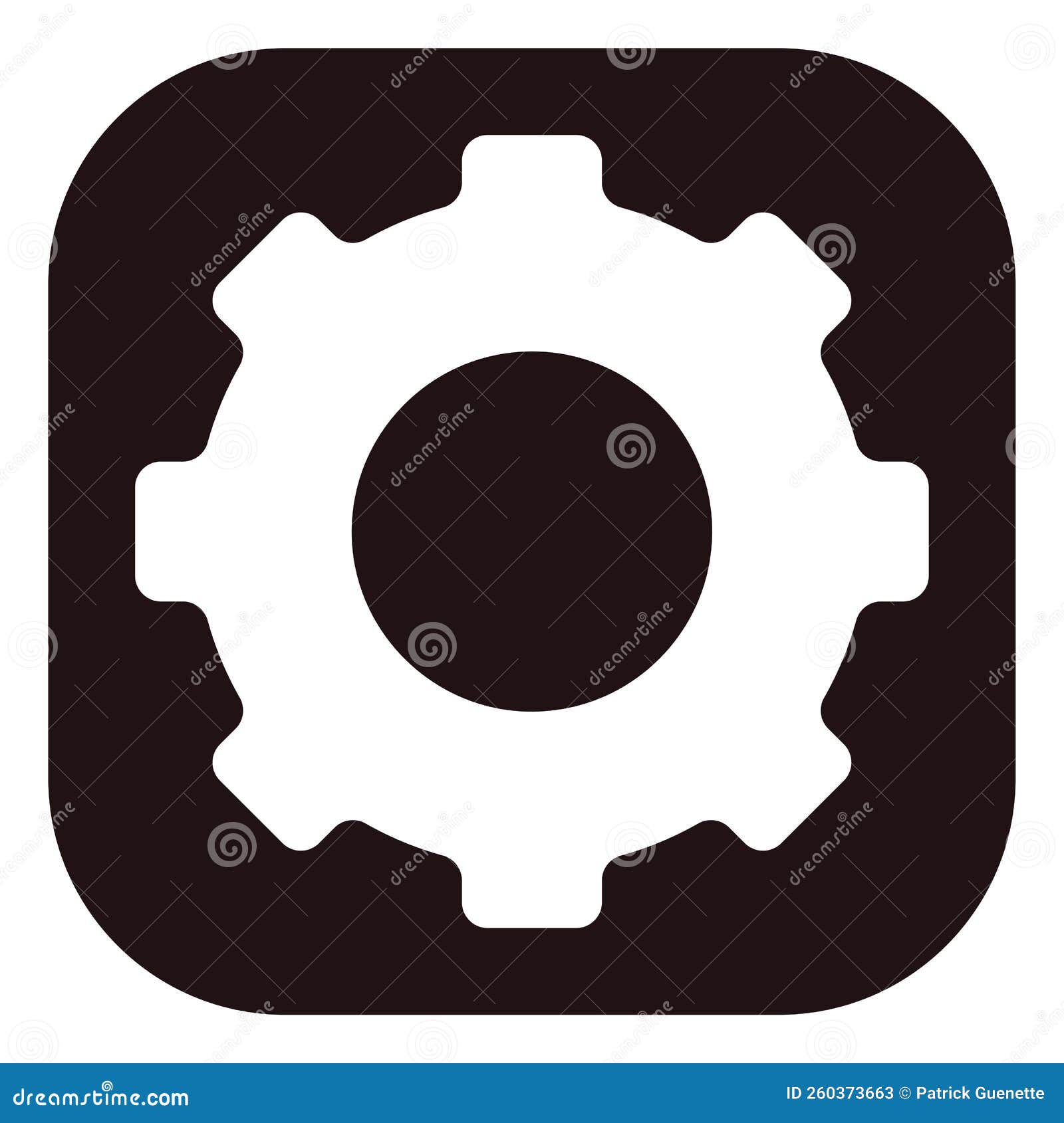 Internet settings, icon stock vector. Illustration of factory - 260373663