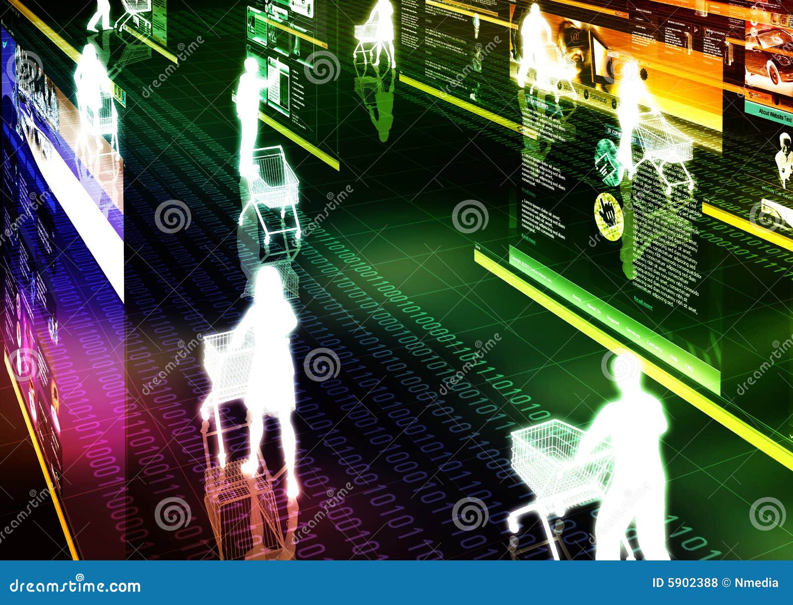 Internet Shopping 01 stock illustration. Illustration of communication ...