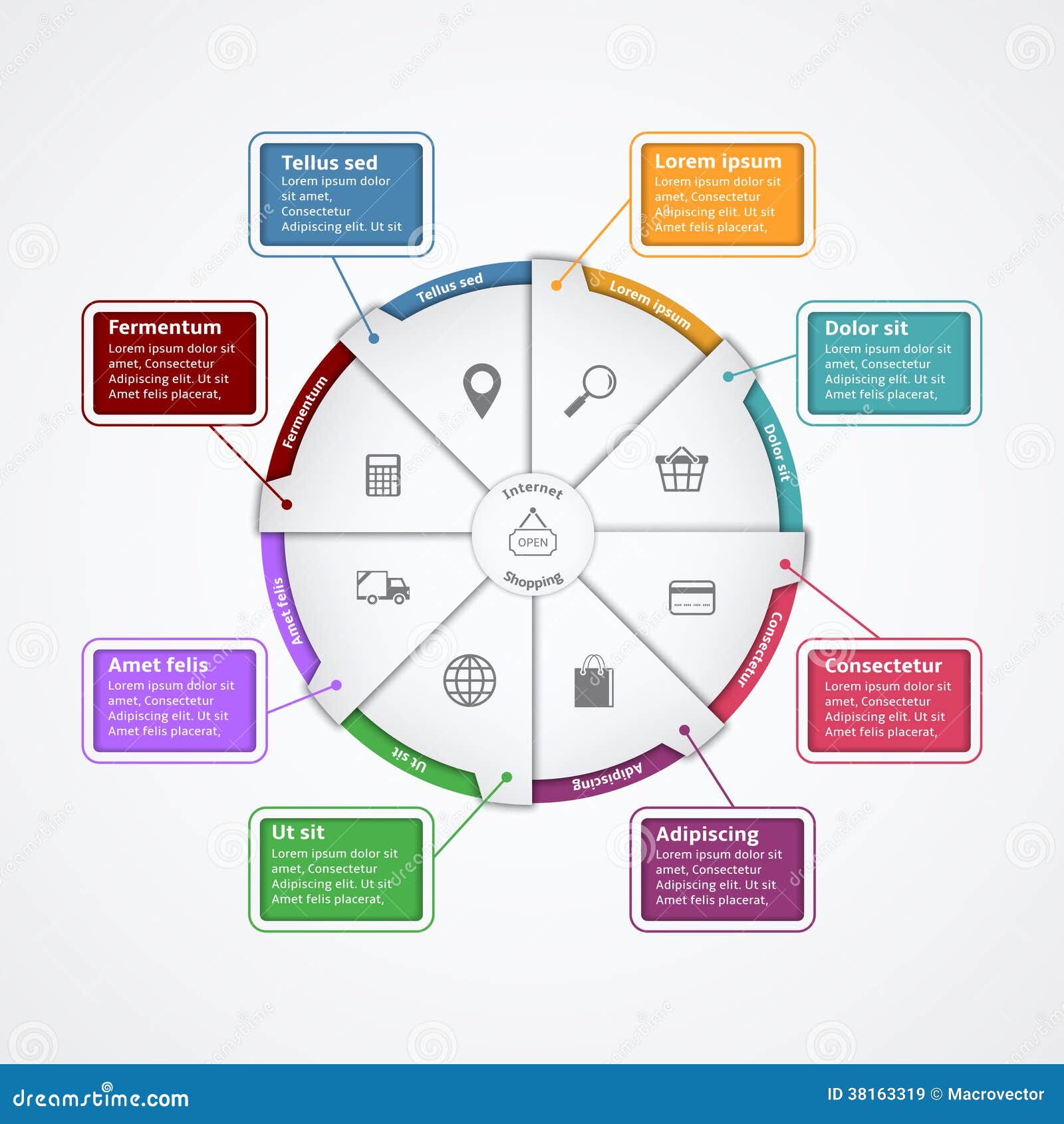 Paper Infographics Option Banners Vector Illustration | CartoonDealer ...