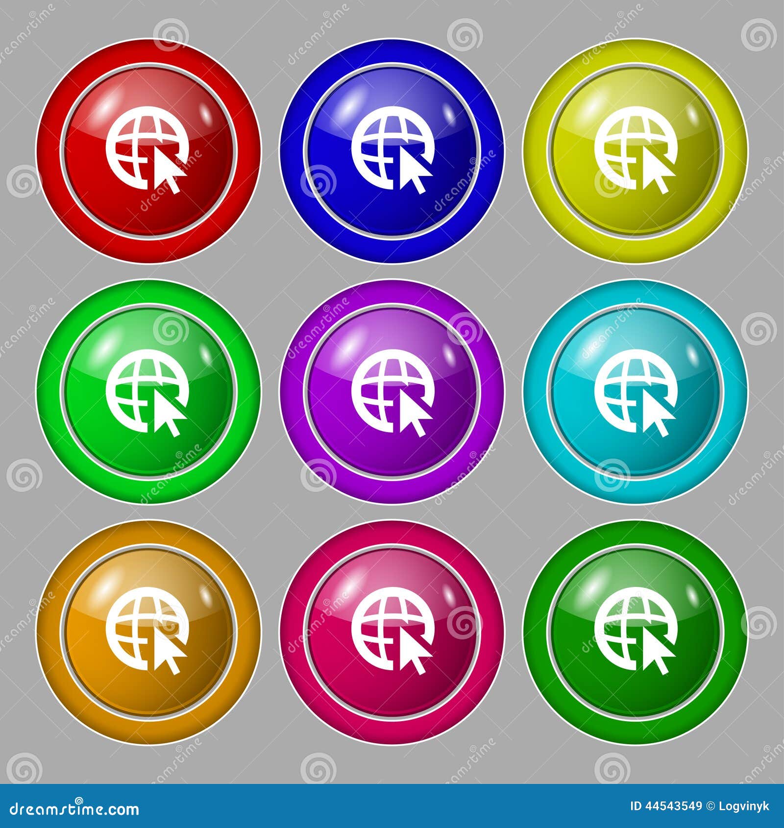 Internet Sign Icon. World Wide Web Symbol Stock Vector - Illustration ...