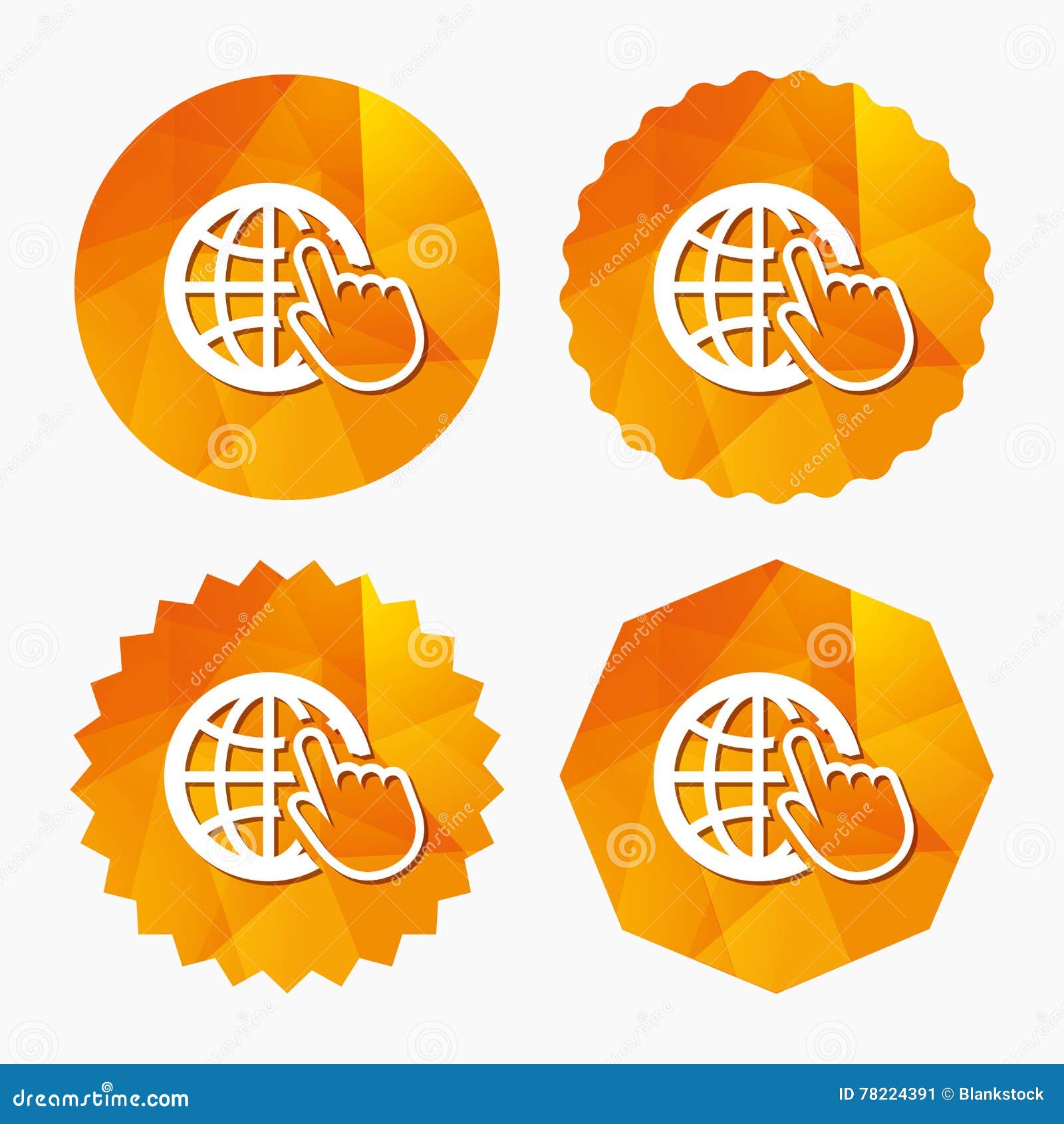 Internet Sign Icon. World Wide Web Symbol Stock Vector - Illustration ...