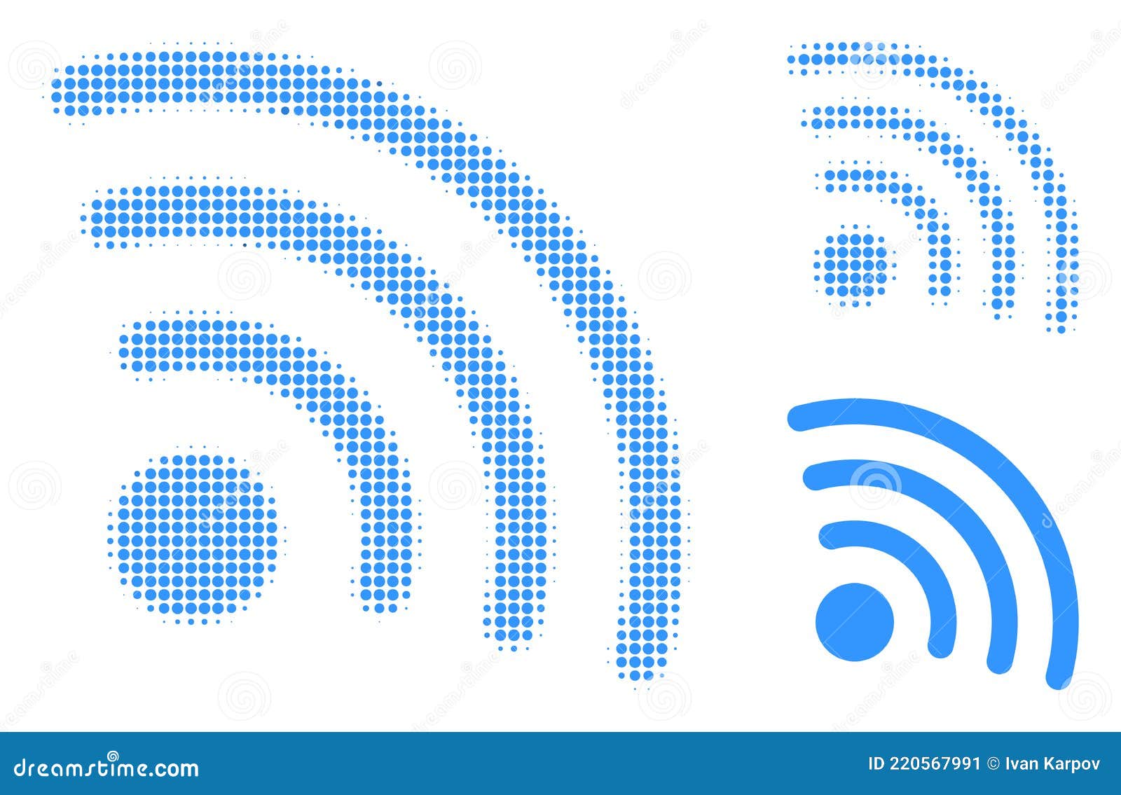 Internet Source Halftone Dotted Icon Stock Illustration - Illustration ...