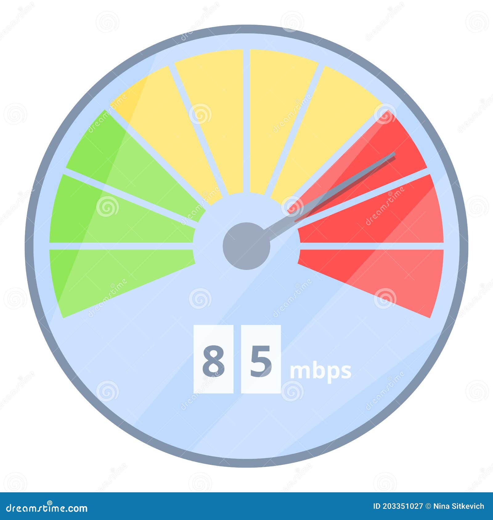 Internet Speed Business Icon, Cartoon Style Stock Vector - Illustration ...