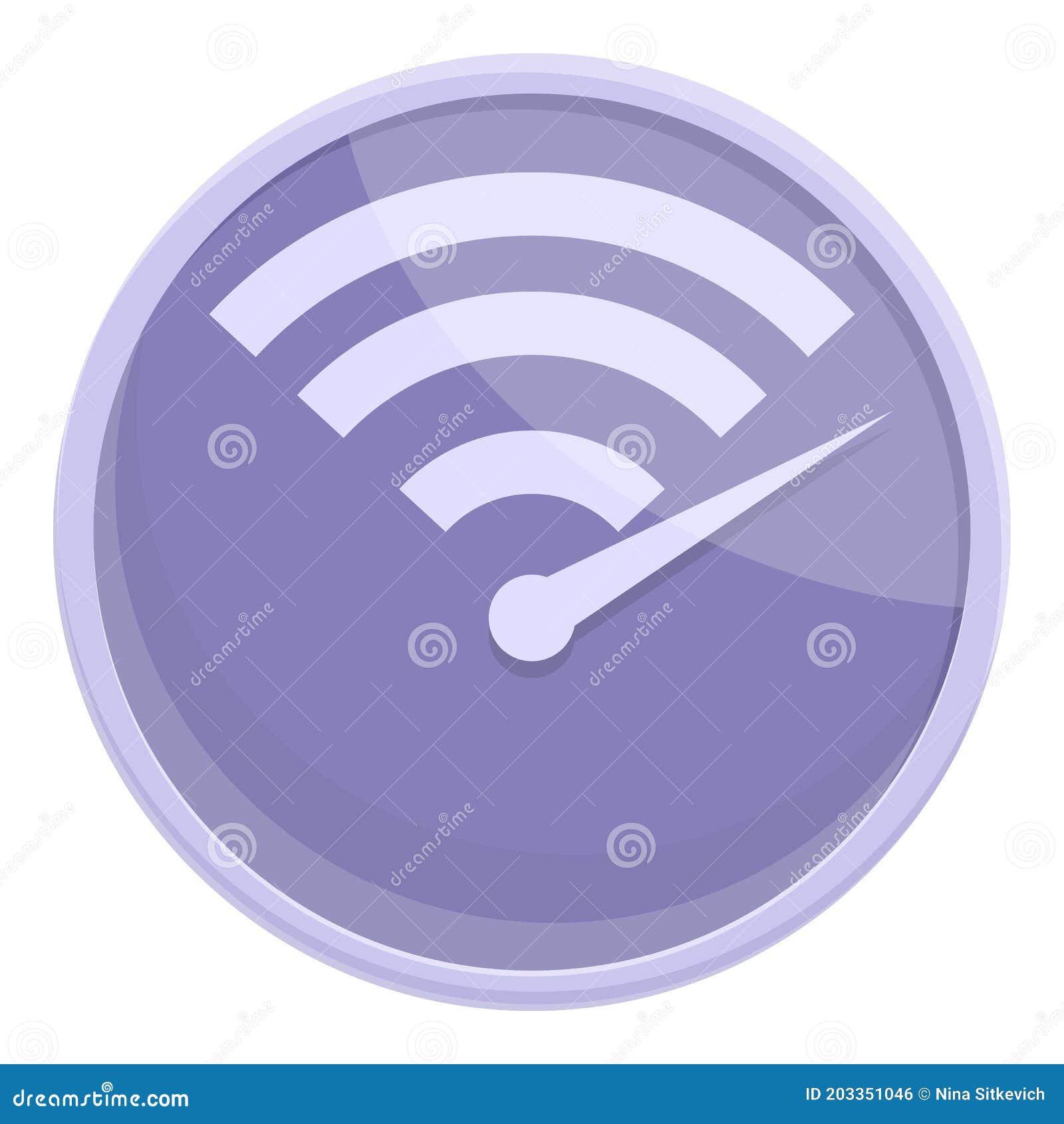 Internet Speed Home Wifi Icon, Cartoon Style Stock Vector ...