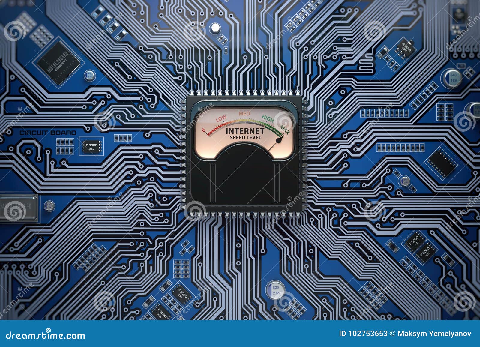 Internet Speed Level Connection Concept. Maximum Internet Speed Stock ...