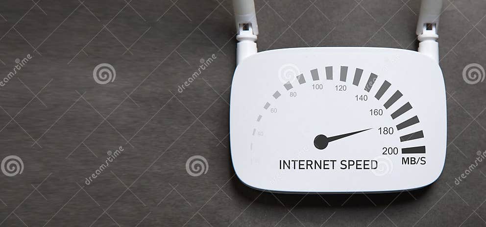 Internet Speedometer. Speed. Technology. Network Stock Illustration ...
