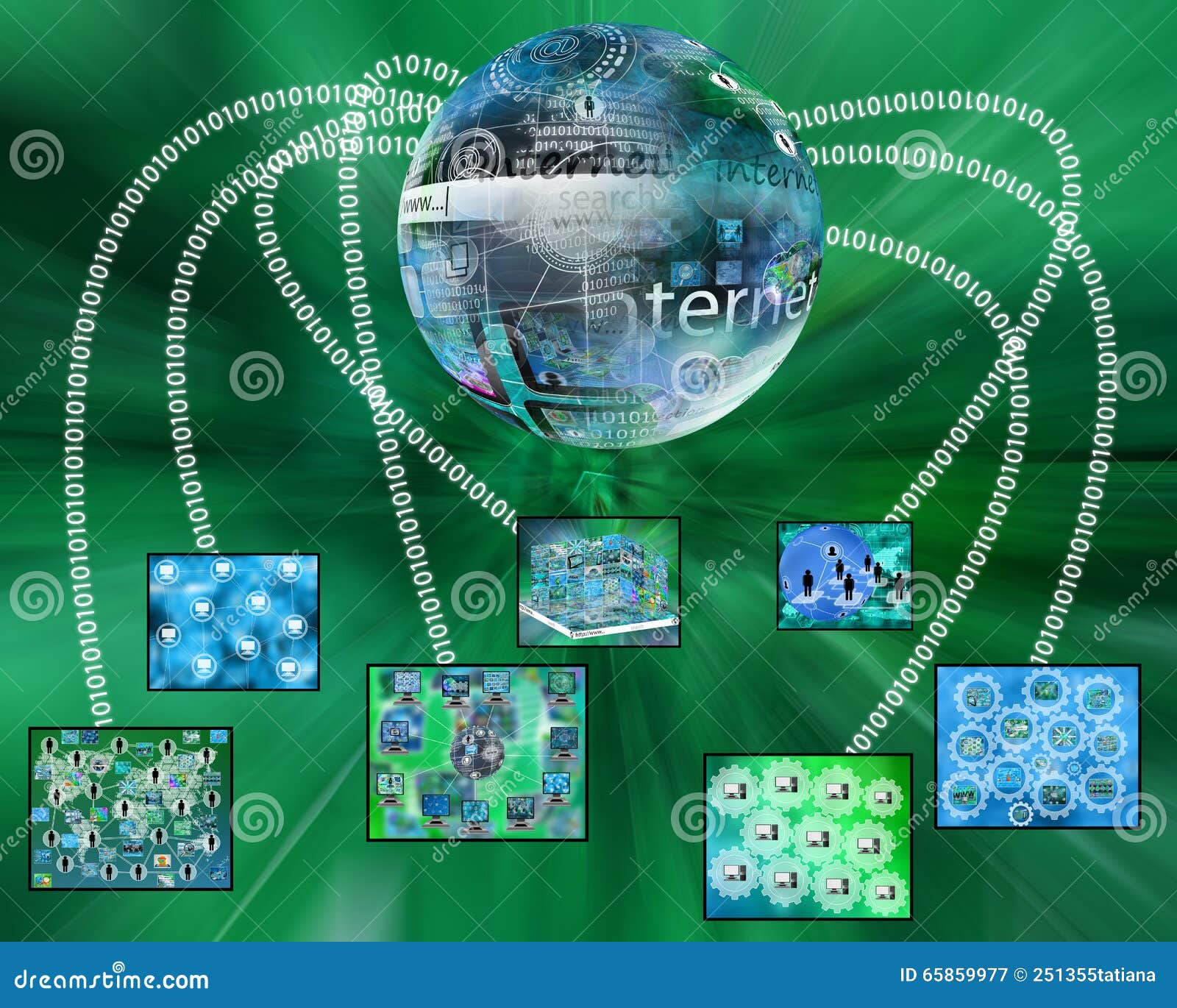 Internet sphere stock illustration. Illustration of electronic - 65859977