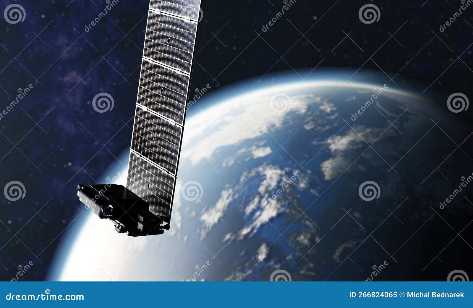 Starlink Space Signal Vector Illustration. Starlink Is A Satellite ...