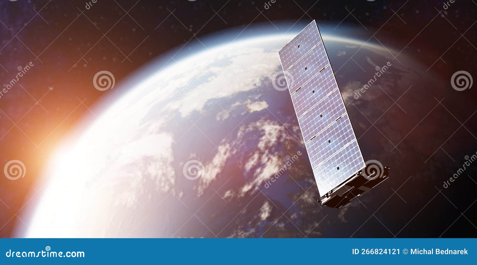 Starlink Space Signal Vector Illustration. Starlink Is A Satellite ...