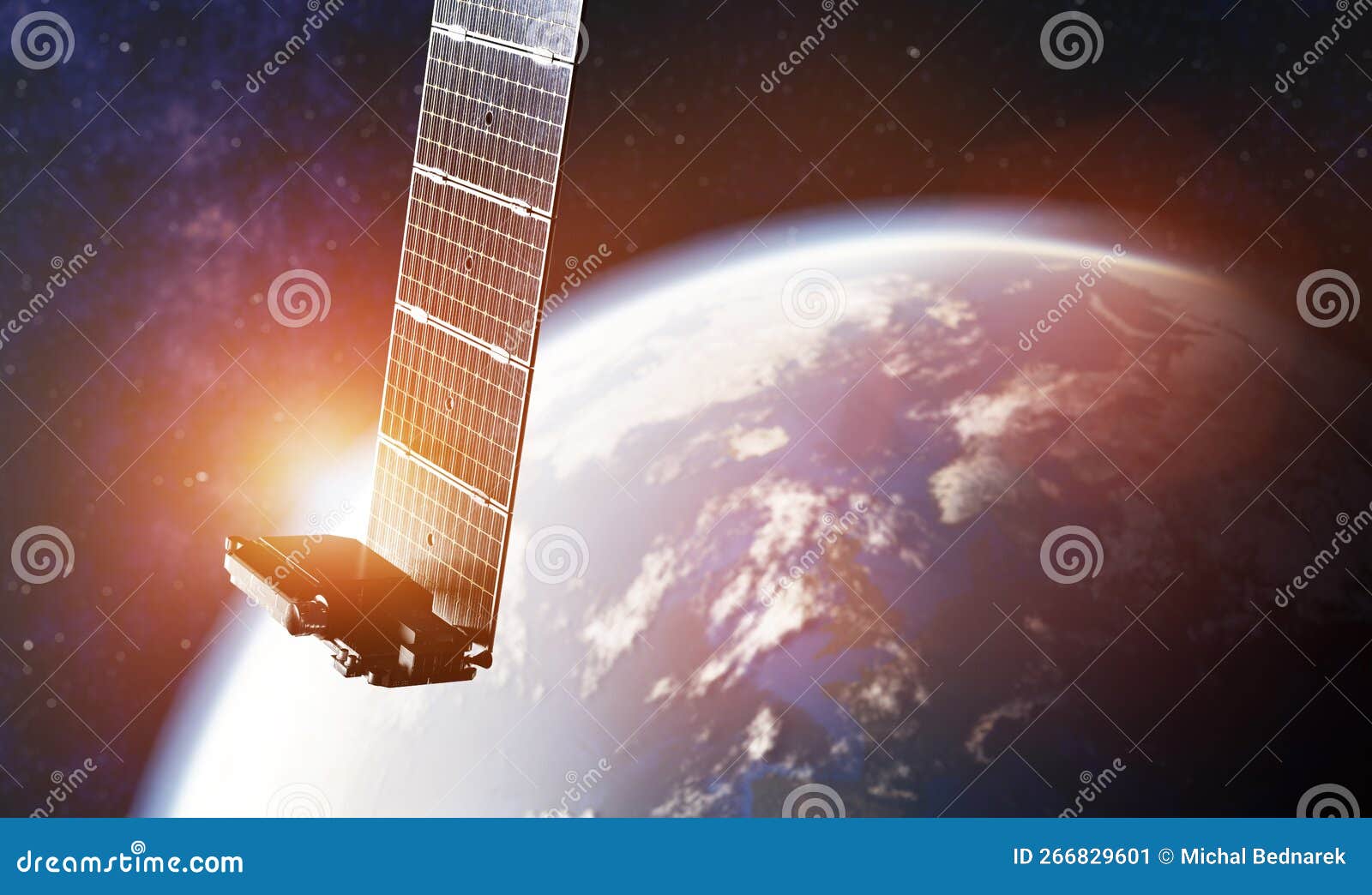 Starlink Space Signal Vector Illustration. Starlink Is A Satellite ...