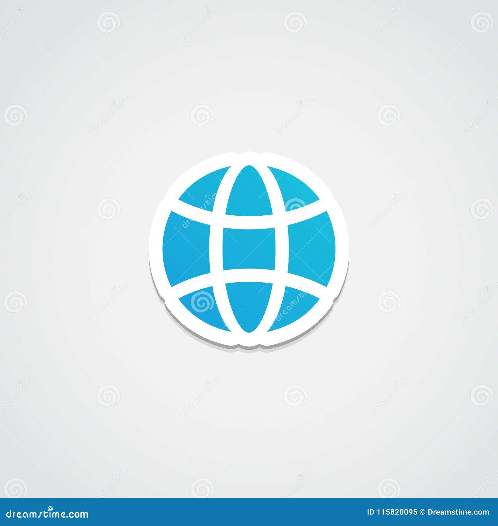 Internet Sticker stock illustration. Illustration of digital - 115820095