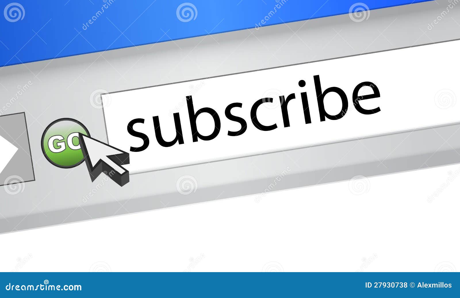 Internet Subscribe Browser Concept Stock Illustration - Illustration of ...