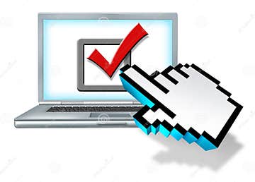 Internet Survey Vote stock illustration. Illustration of questionnaire ...