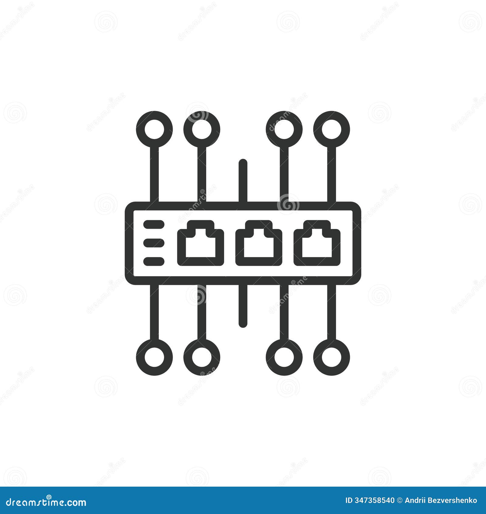 Switch Ethernet 24 Ports, POE Port, Gigabit Port. Network Switch ...