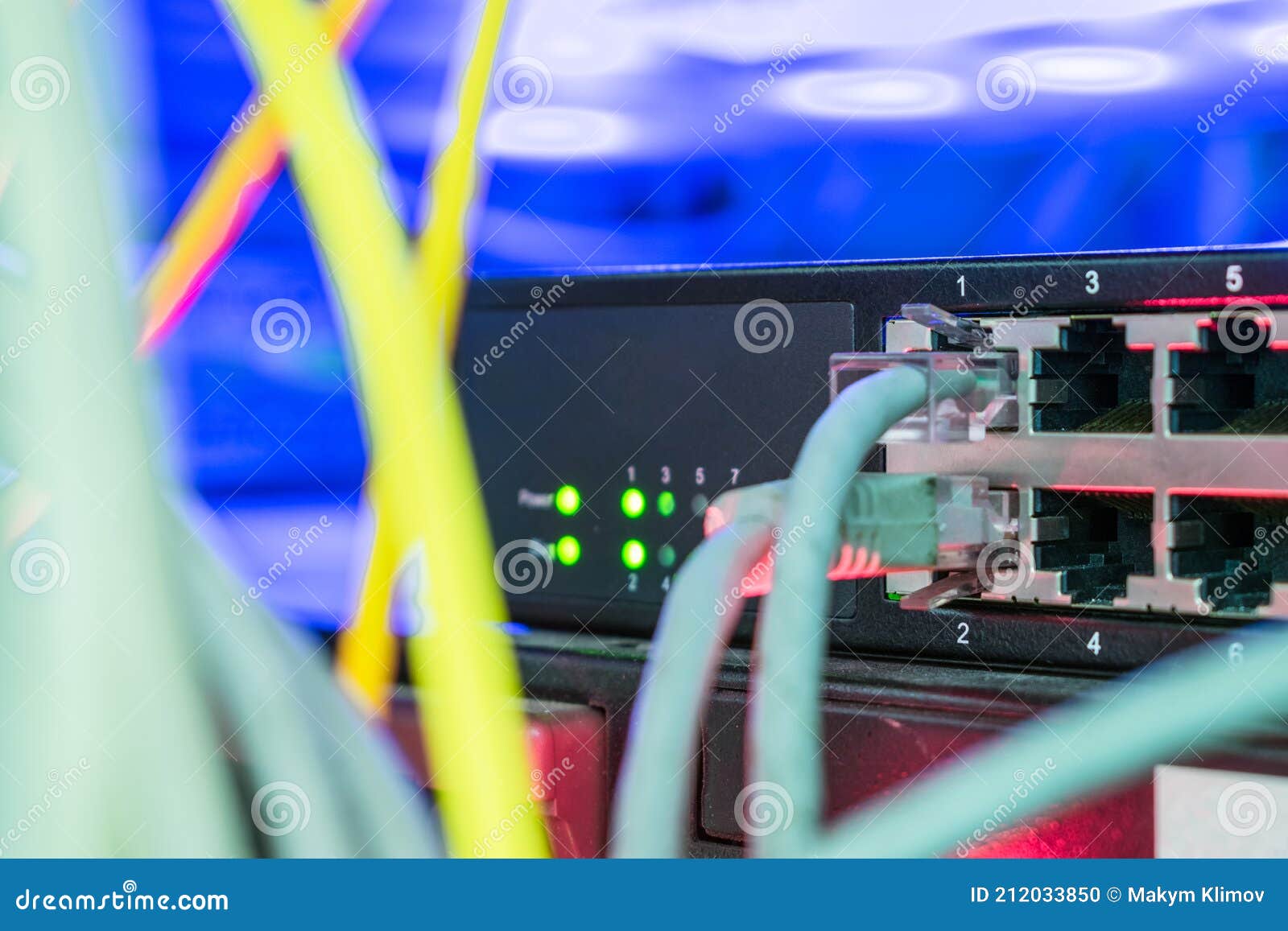 The Internet Switch is in the Server Room of the Data Center. the ...