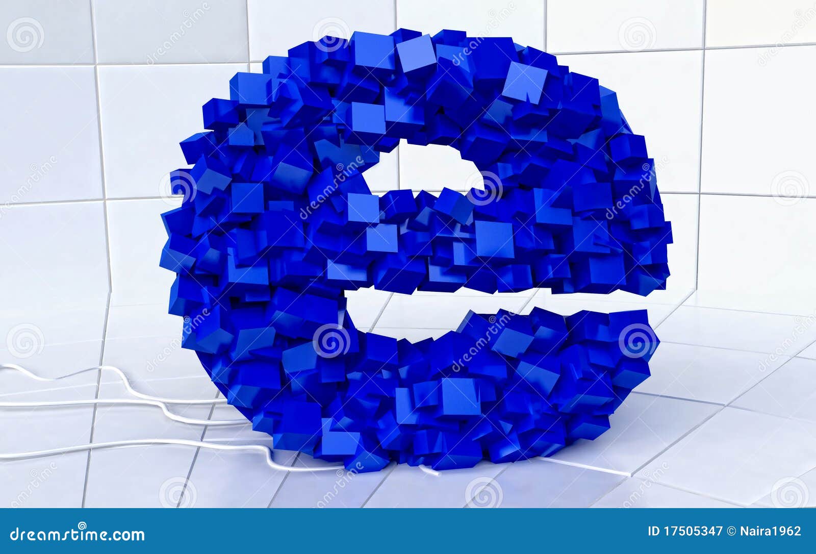 Internet Symbol e in Blue stock illustration. Illustration of ...