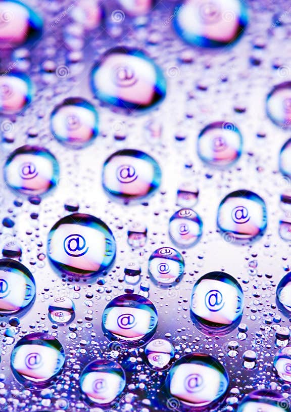 Internet symbols ( @ ) stock image. Image of bind, digital - 2022683