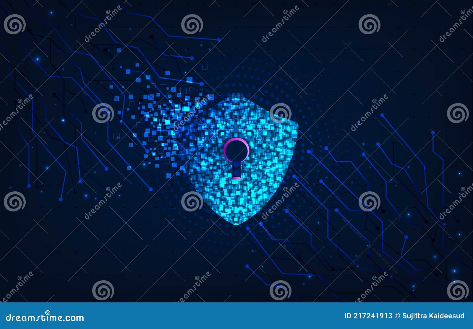 Internet System Attack Concept. Stock Vector - Illustration of ...