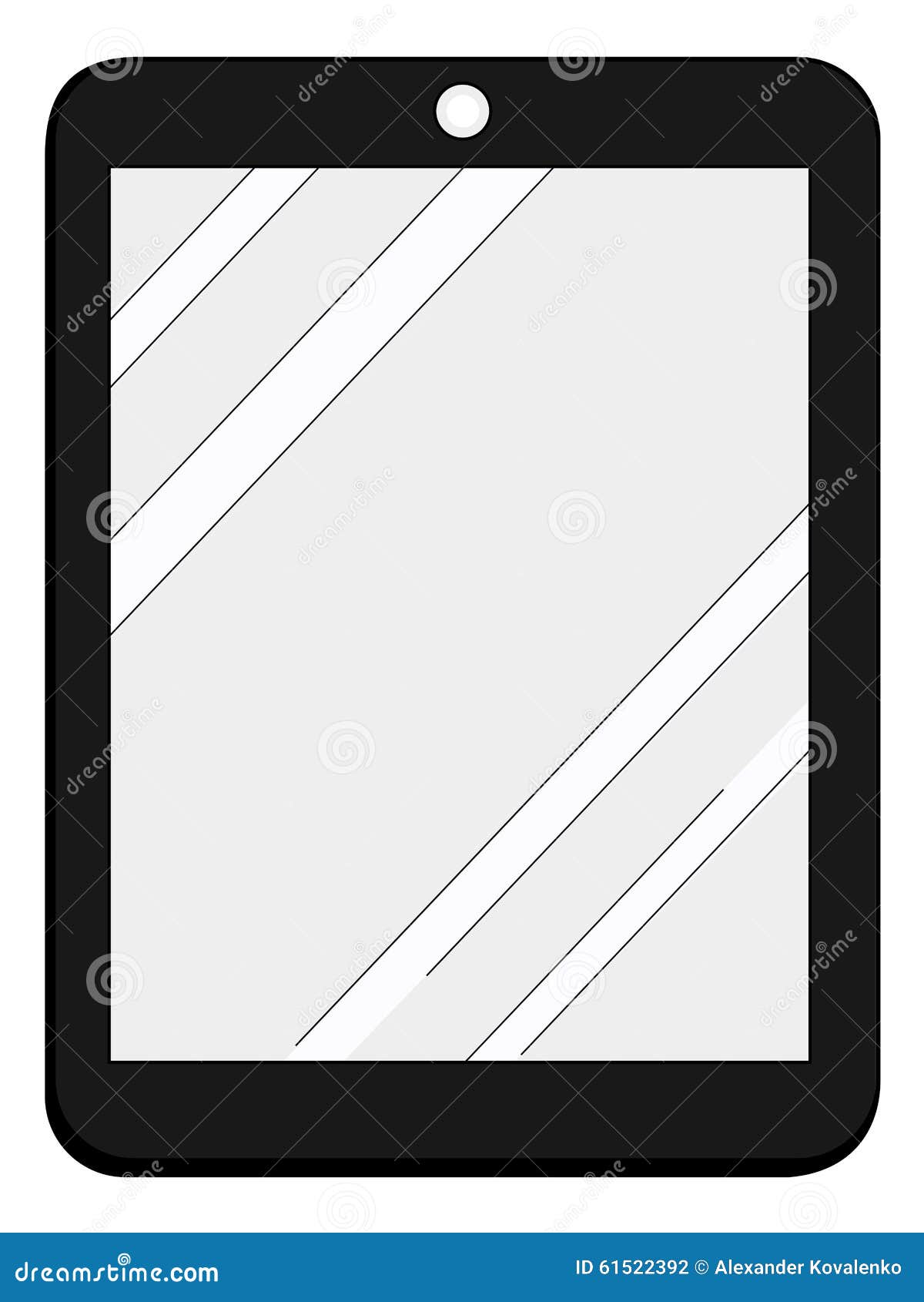 Internet tablet stock illustration. Illustration of display - 61522392