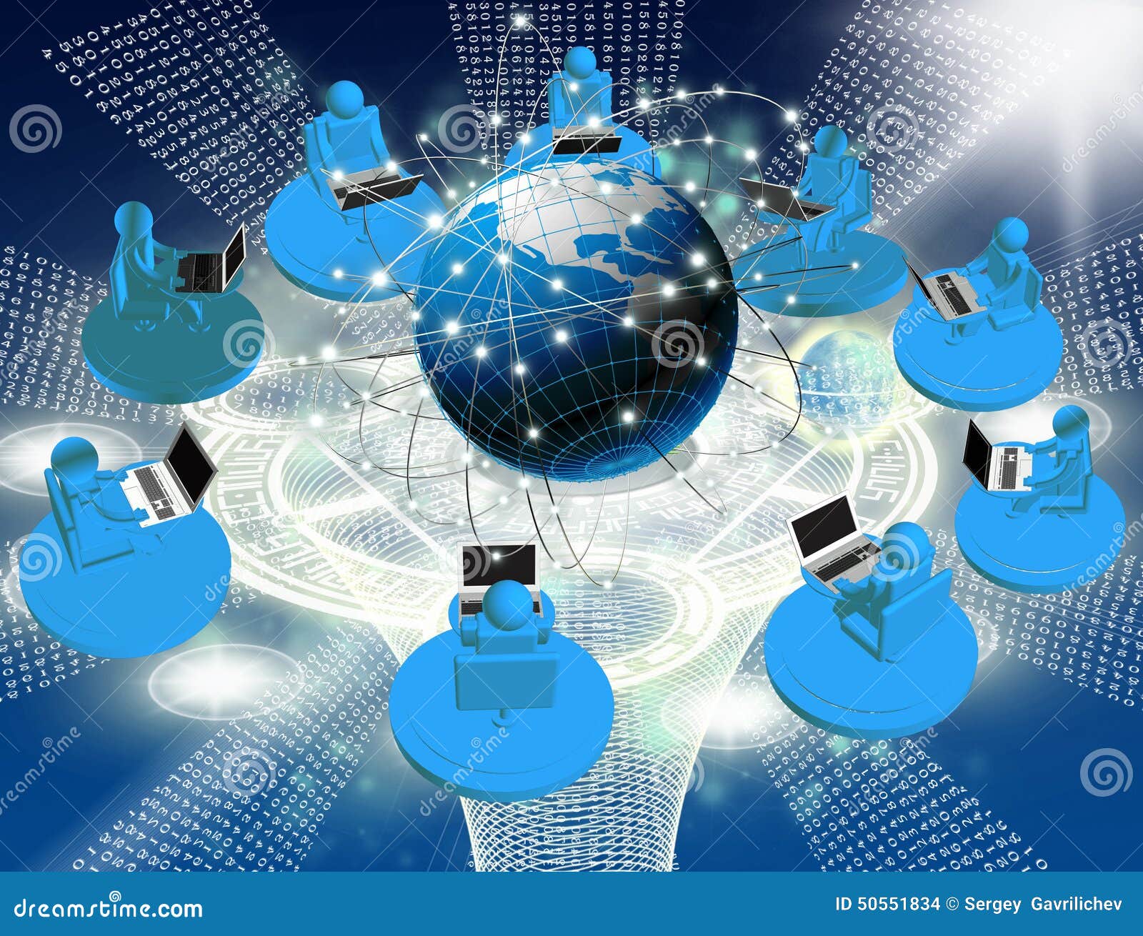 Internet technologies stock illustration. Illustration of digital ...