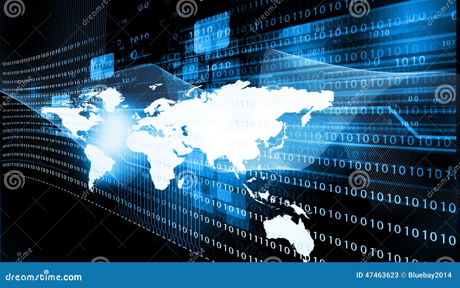 Internet technologies stock image. Image of global, blue - 47463623