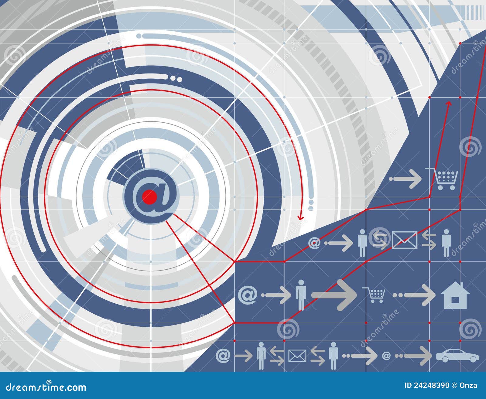 Internet Technology Background Stock Vector - Illustration of copy ...