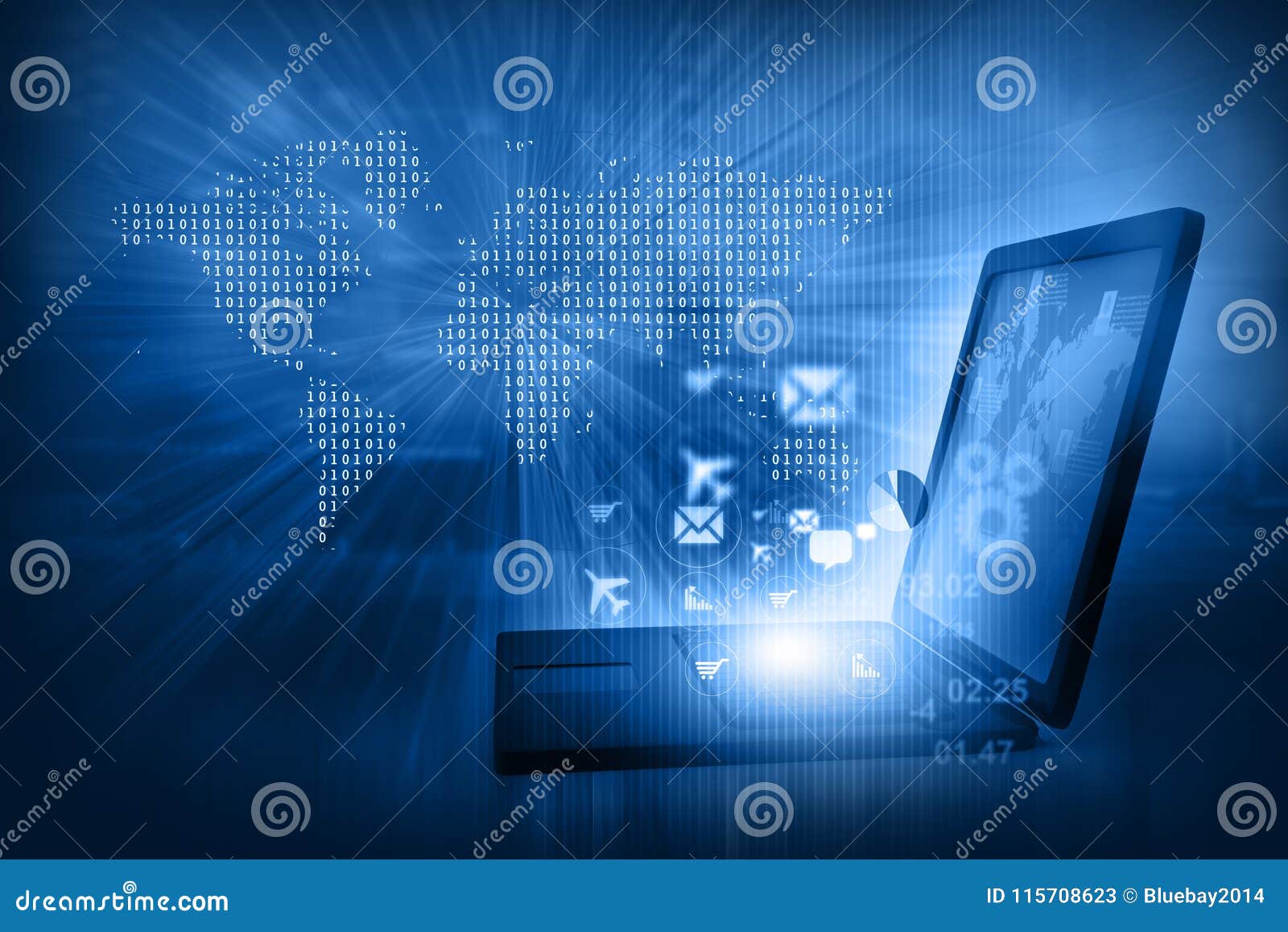 Internet Technology Concept Stock Illustration - Illustration of ...