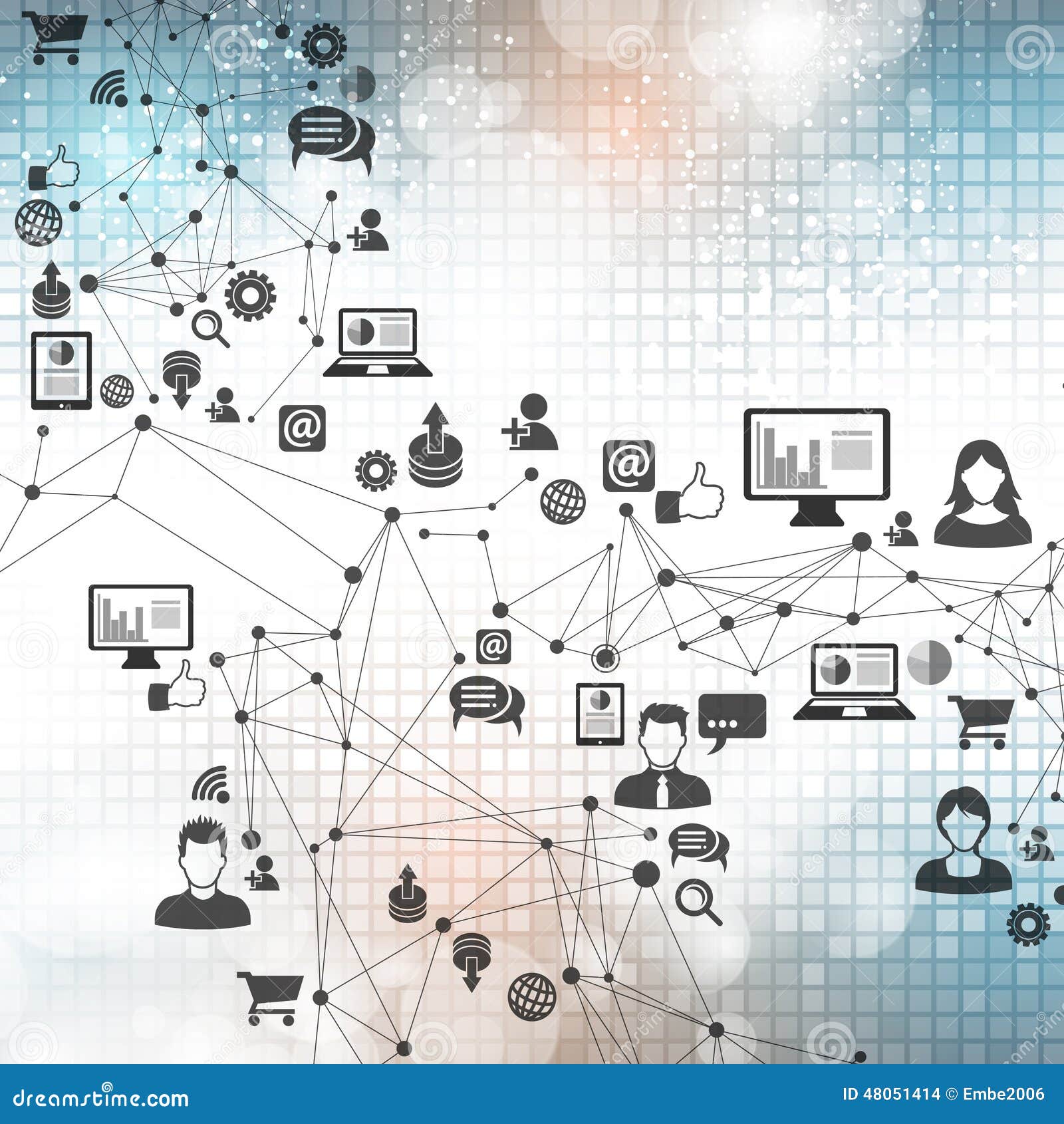 Internet Technology Connection Stock Vector - Illustration of like ...