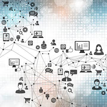 Internet Technology Connection Stock Vector - Illustration of like ...