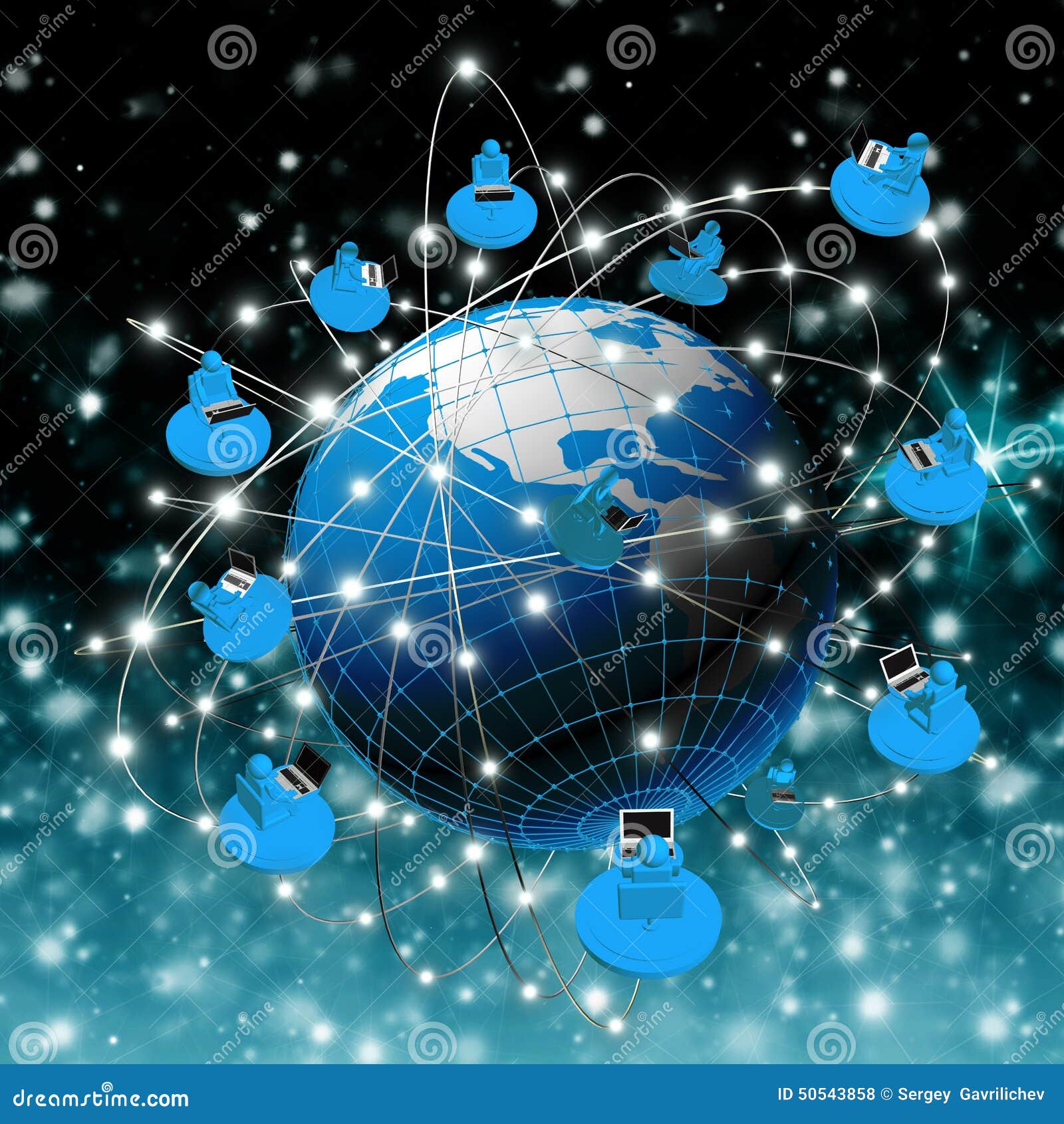 Internet technology. stock illustration. Illustration of notebook ...