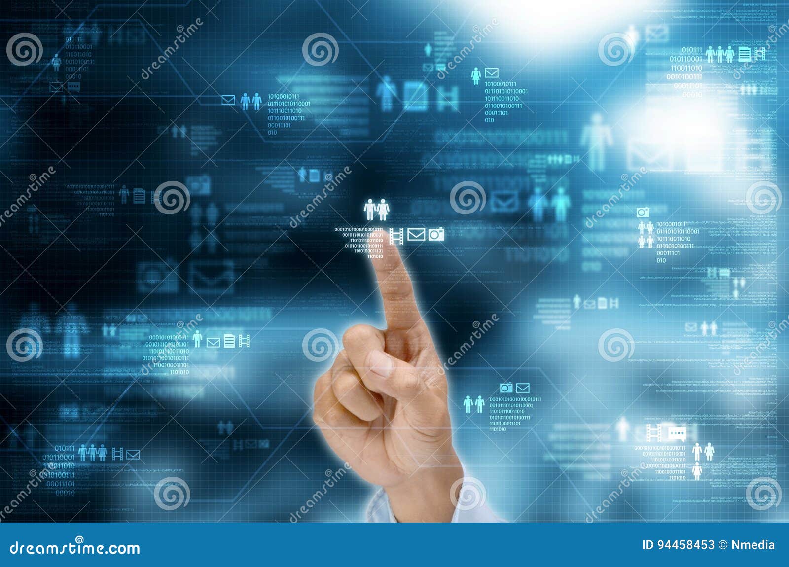 Internet Technology Multimedia Sharing Stock Image - Image of interface ...