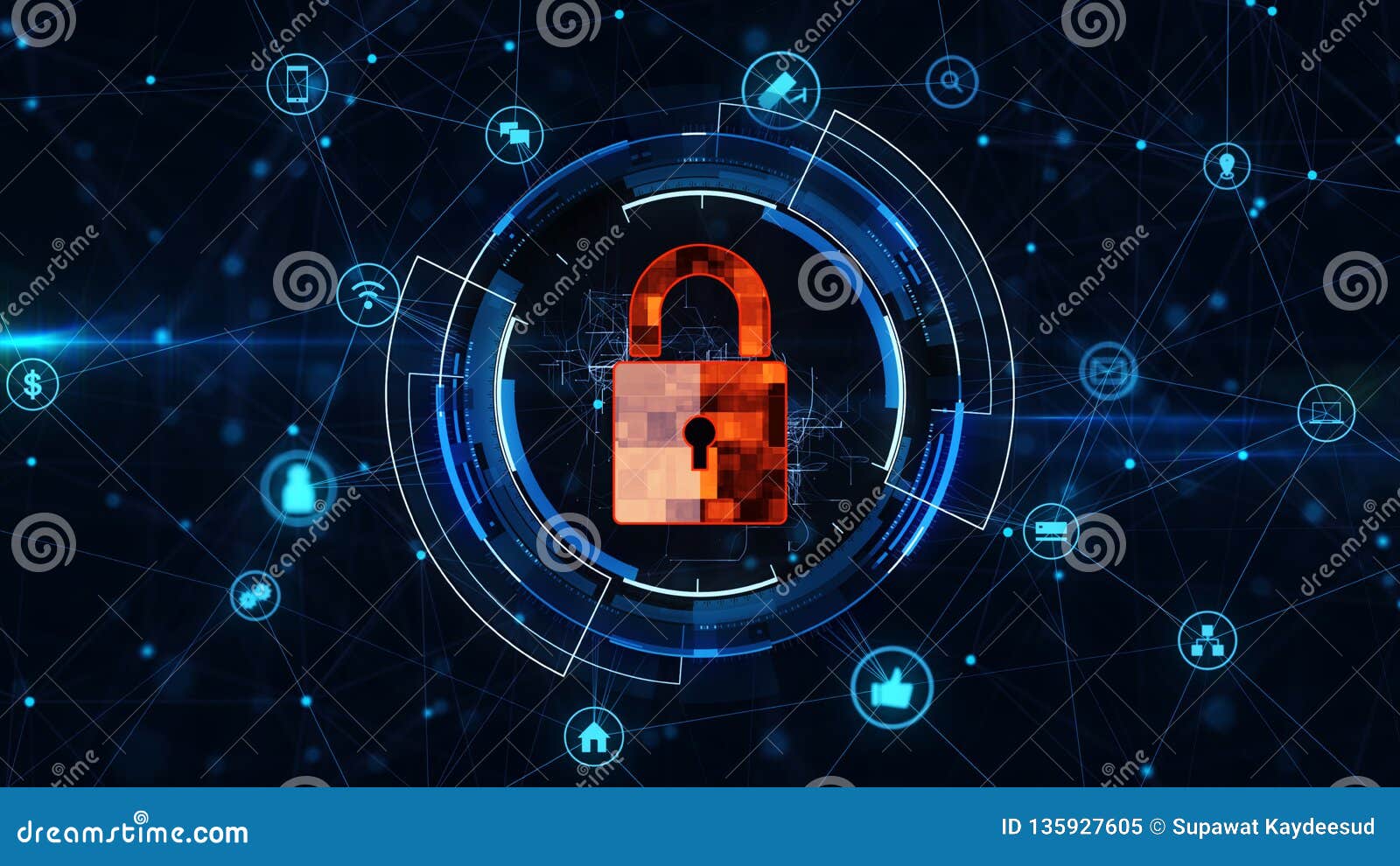 Security network concept stock image. Image of cyber - 135927605
