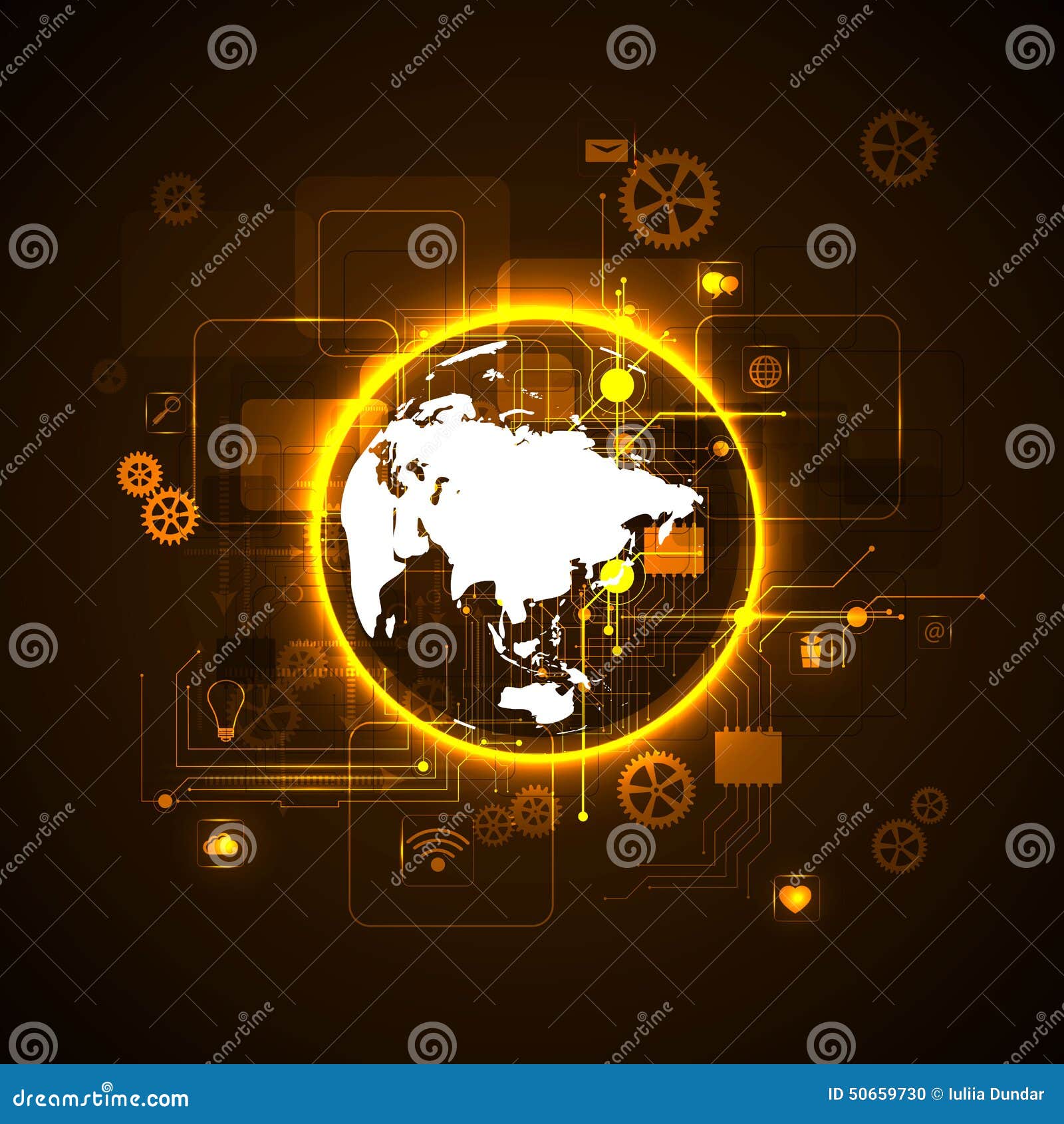 Internet technology stock illustration. Illustration of electronic ...