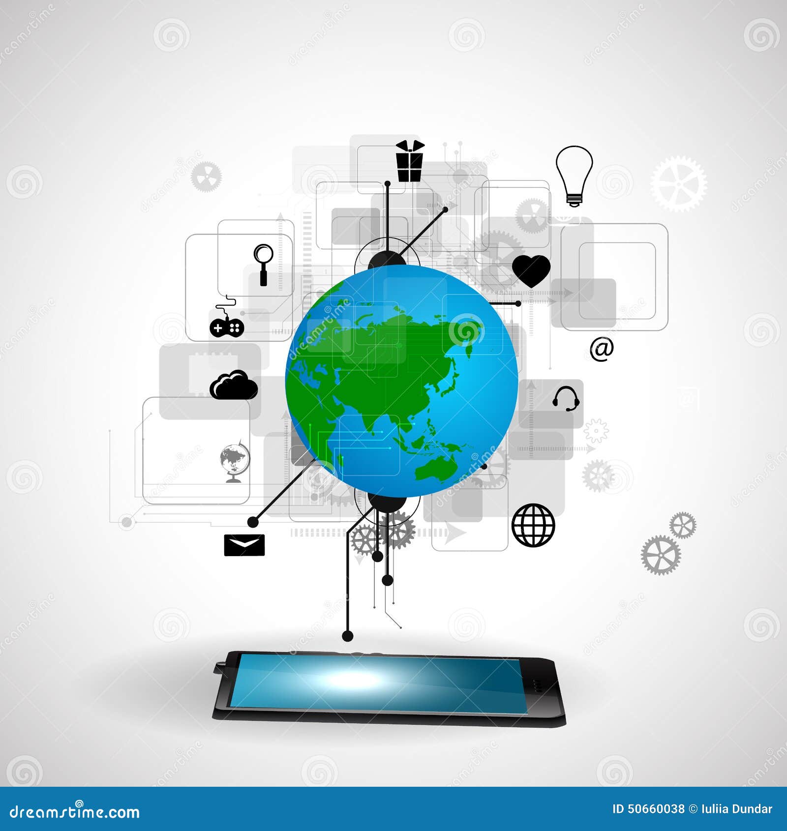 Internet technology stock illustration. Illustration of business - 50660038