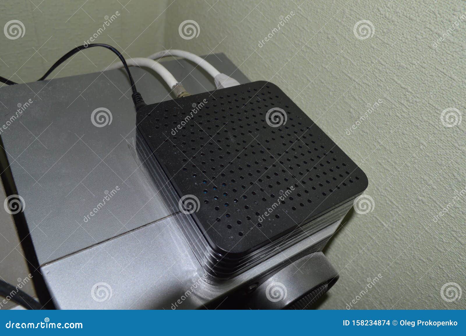 Internet and Television Using Coaxial Cable in the Apartment Stock ...