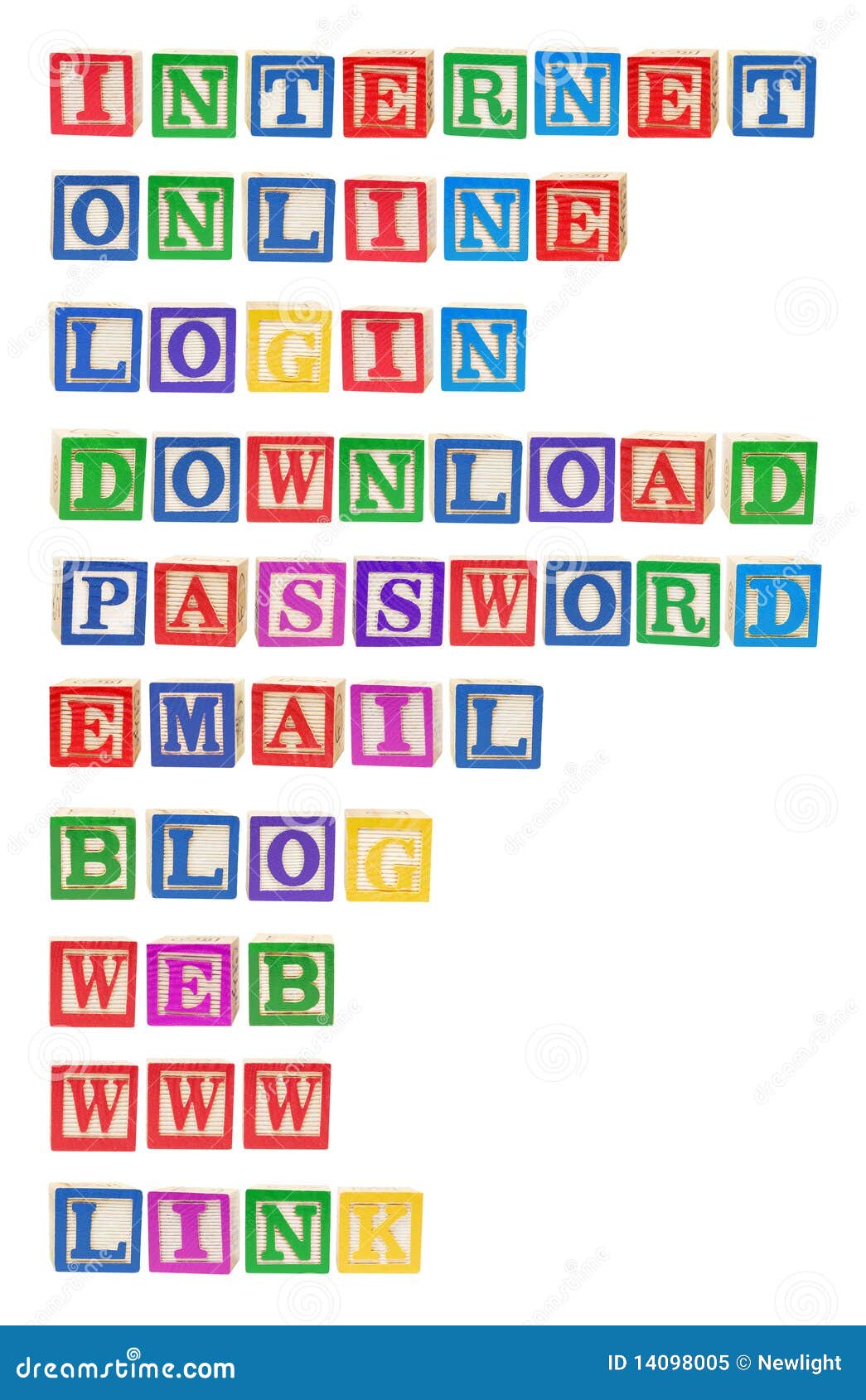 Internet Terms stock image. Image of objects, internet - 14098005