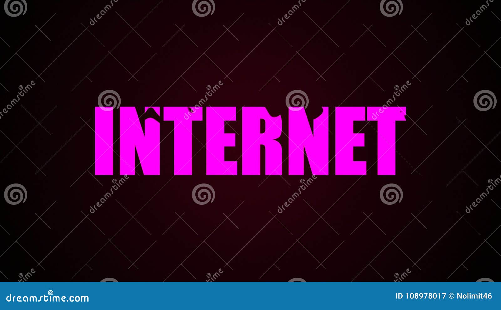 Internet Text. Abstract Background. Digital 3d Rendering. Stock ...